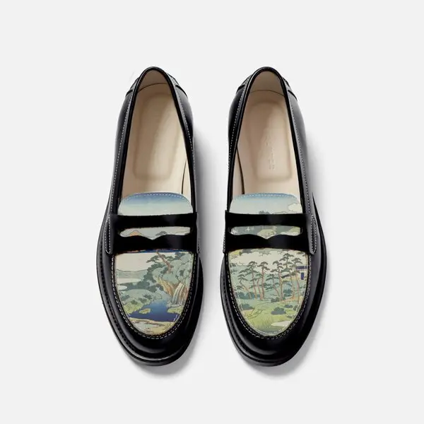 DUKE + DEXTER Wilde Sacred Spring Penny Loafer - Black
