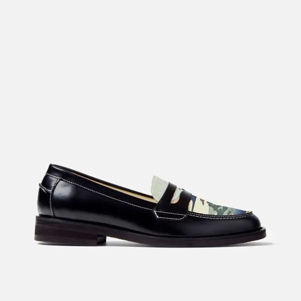 DUKE + DEXTER Wilde Sacred Spring Penny Loafer - Black