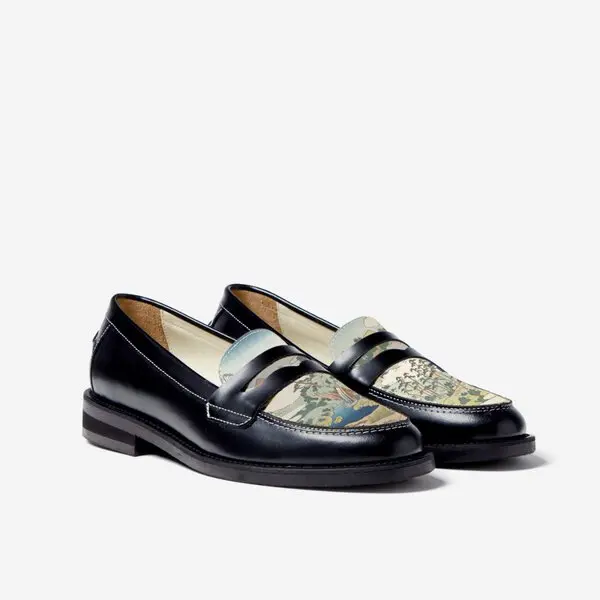 DUKE + DEXTER Wilde Sacred Spring Penny Loafer - Black