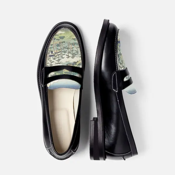 DUKE + DEXTER Wilde Sacred Spring Penny Loafer - Black