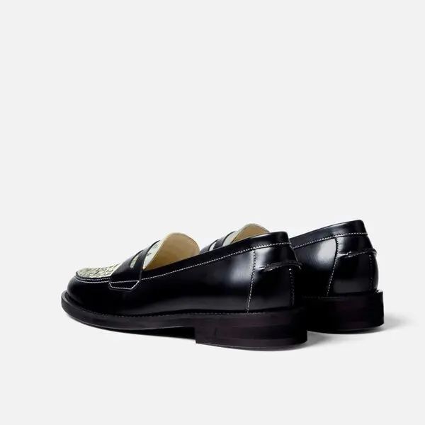 DUKE + DEXTER Wilde Sacred Spring Penny Loafer - Black