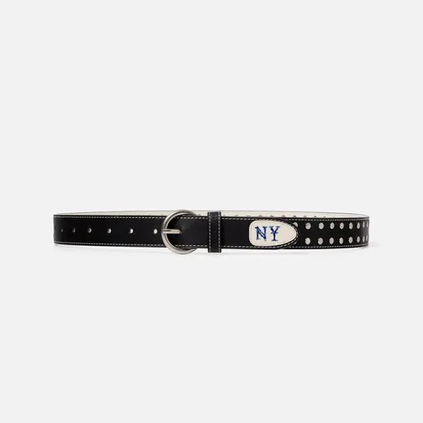 DUKE + DEXTER Ellis Ny Belt - Silver Studded