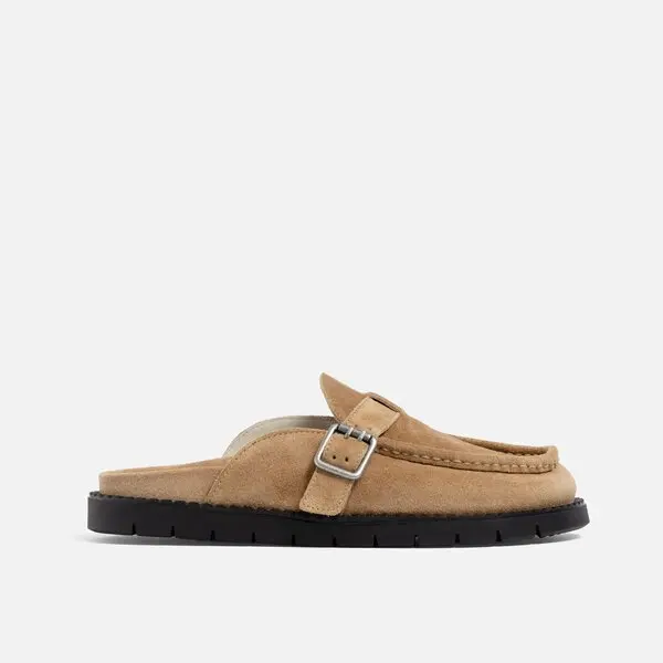 DUKE + DEXTER Winston Suede Mules - Mocha