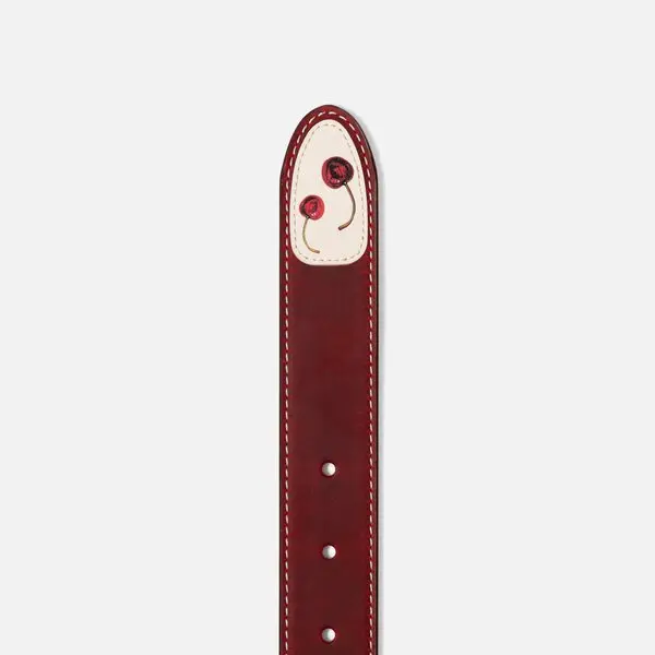 DUKE + DEXTER Ellis Belt - Red Cherry