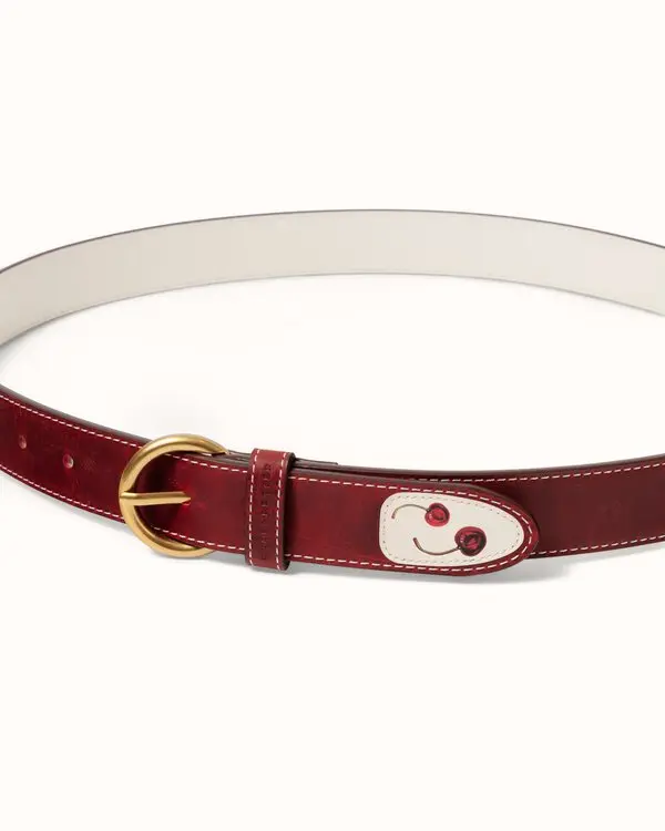 DUKE + DEXTER Ellis Belt - Red Cherry