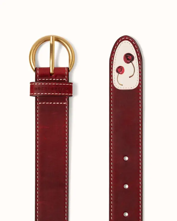 DUKE + DEXTER Ellis Belt - Red Cherry