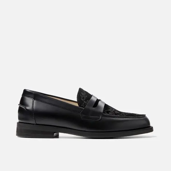 DUKE + DEXTER Wilde Vine Penny Loafer - Black