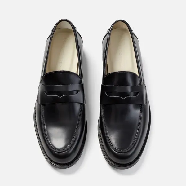 DUKE + DEXTER Wilde Penny Loafer - Black