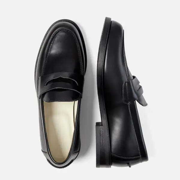 DUKE + DEXTER Wilde Penny Loafer - Black