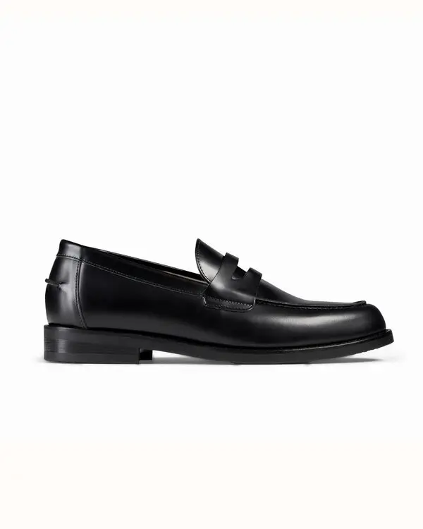DUKE + DEXTER Wilde Penny Loafer - Black