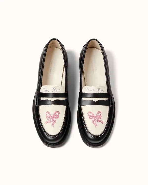 DUKE + DEXTER Wilde Penny Loafer - Bow