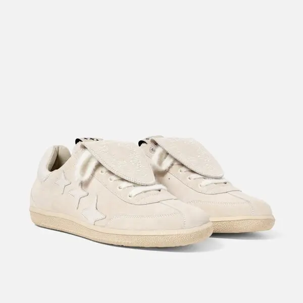DUKE + DEXTER Plus Duke Off-white Lace-up Sneakers - Suede