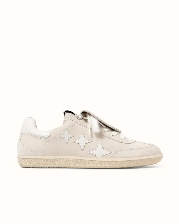 DUKE + DEXTER Plus Duke Off-white Lace-up Sneakers - Suede