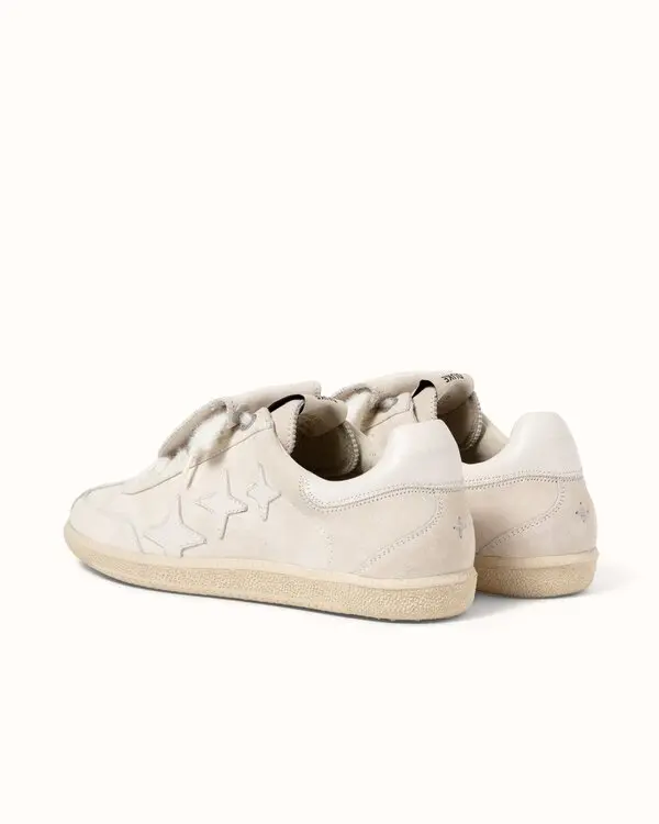 DUKE + DEXTER Plus Duke Off-white Lace-up Sneakers - Suede