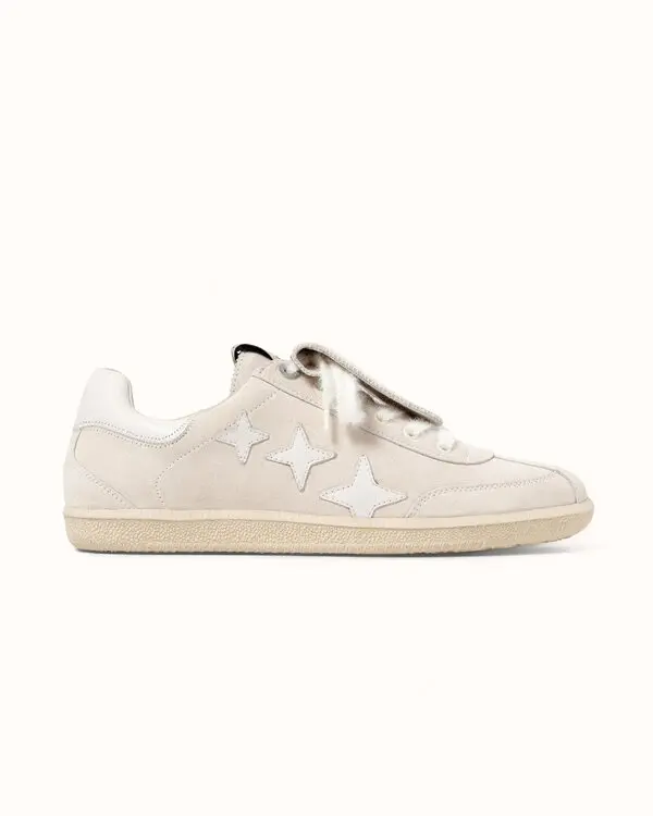 DUKE + DEXTER Plus Duke Off-white Lace-up Sneakers - Suede