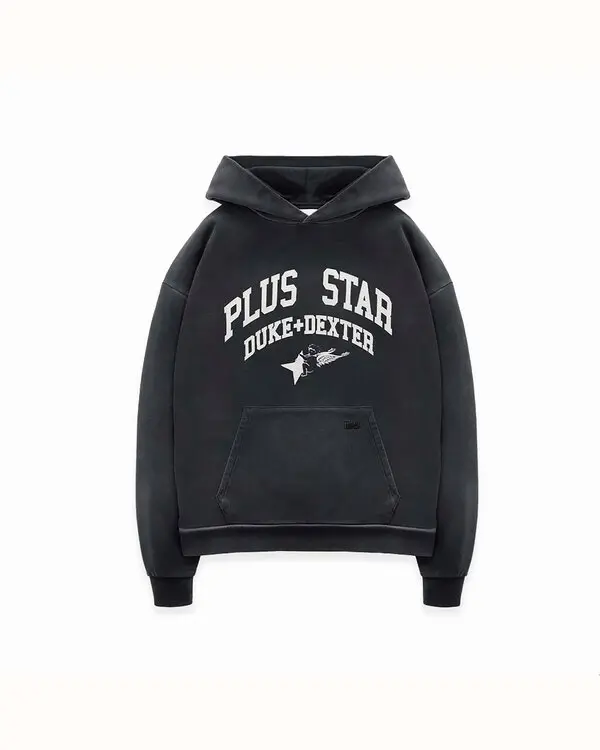 DUKE + DEXTER Plus Washed Hoodie - Grey