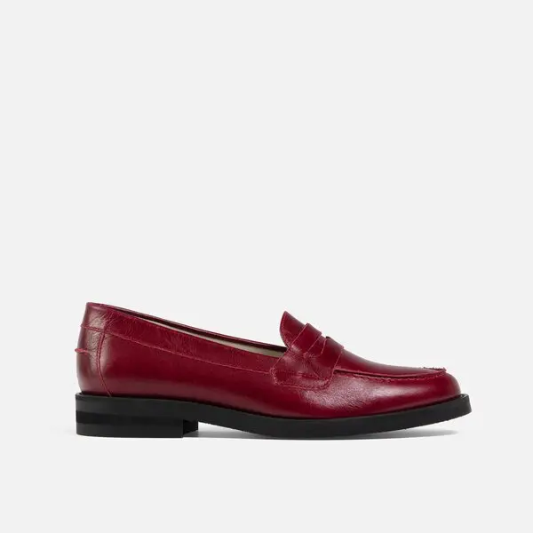 DUKE + DEXTER Wilde Creased Penny Loafer - Red Creased