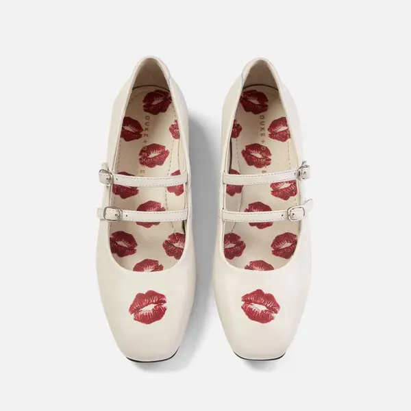 DUKE + DEXTER Ruby Off-white Mary Jane - Kiss