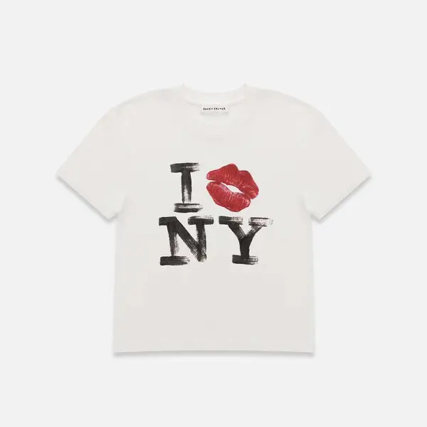 DUKE + DEXTER Vintage Baby Tee - I Kiss Ny