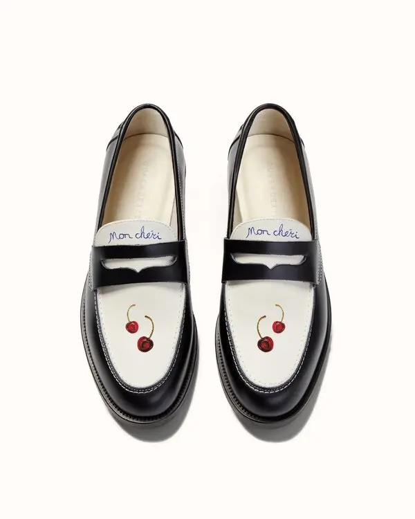 DUKE + DEXTER Wilde Penny Loafer - Cherry