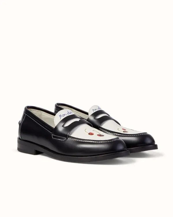 DUKE + DEXTER Wilde Penny Loafer - Cherry