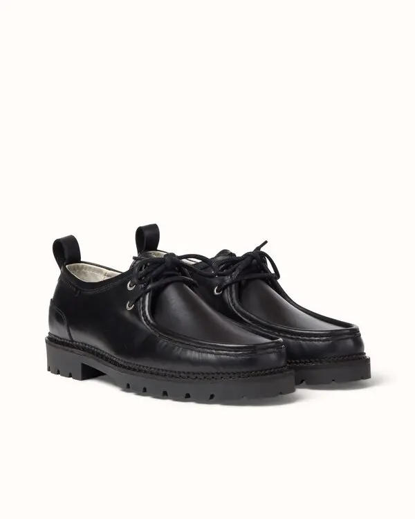 DUKE + DEXTER Moby Lace-up Leather Boots - Black