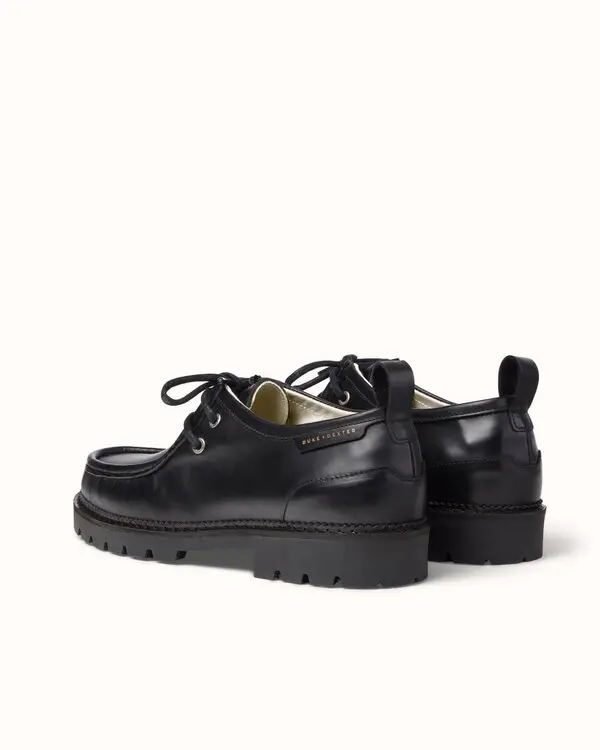 DUKE + DEXTER Moby Lace-up Leather Boots - Black