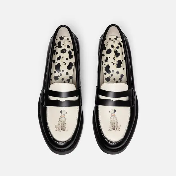 DUKE + DEXTER Wilde Penny Loafer - Dalmatian