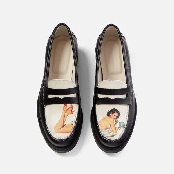 DUKE + DEXTER Wilde Penny Loafer - Pin Up