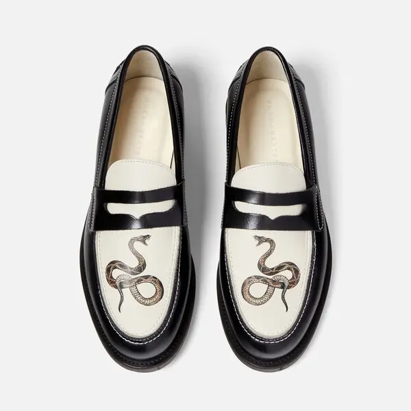 DUKE + DEXTER Wilde Penny Loafer - Snake