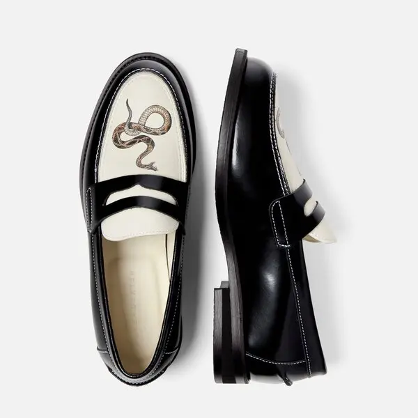 DUKE + DEXTER Wilde Penny Loafer - Snake