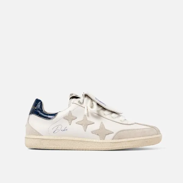 DUKE + DEXTER Plus Duke White + Navy Sneakers - Ny