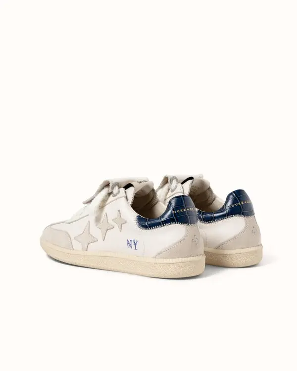 DUKE + DEXTER Plus Duke White + Navy Sneakers - Ny
