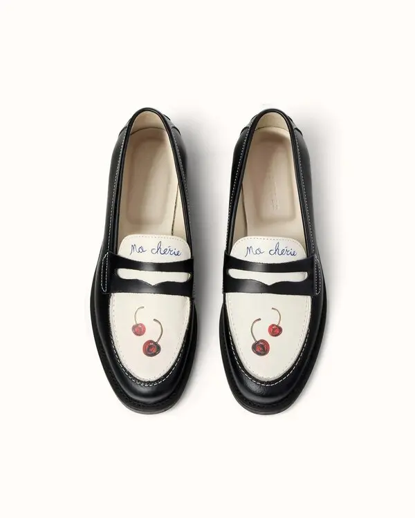 DUKE + DEXTER Wilde Penny Loafer - Cherry