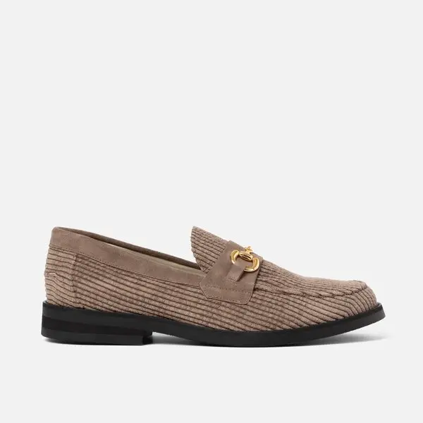DUKE + DEXTER Wilde Corduroy Bit Loafer - Brown