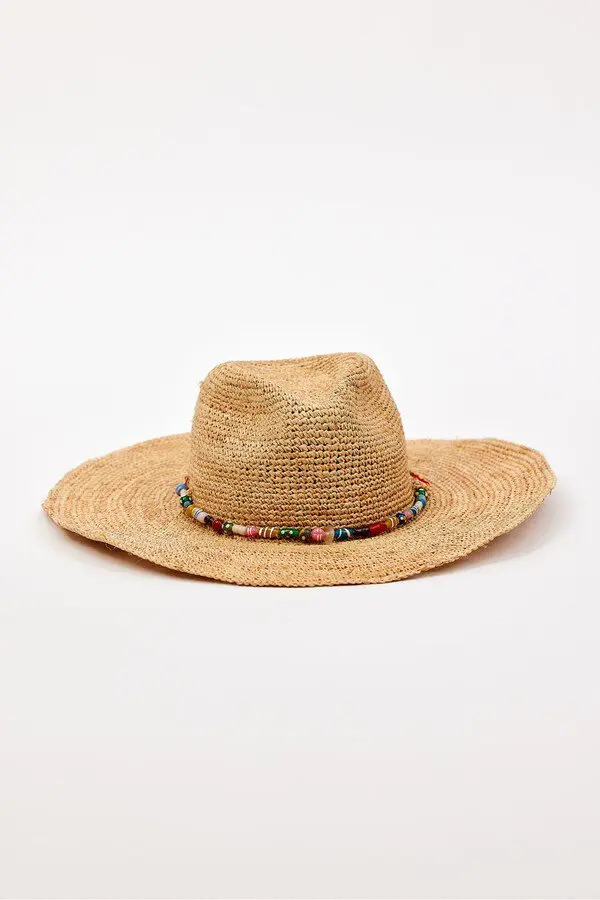 Velvet By Graham & Spencer Millie Continental Hat - Natural