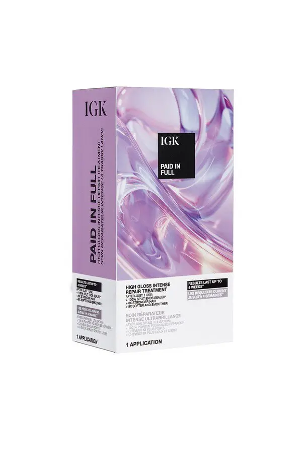 IGK Paid In Full High Gloss Intense Repair Treatment - Aqua