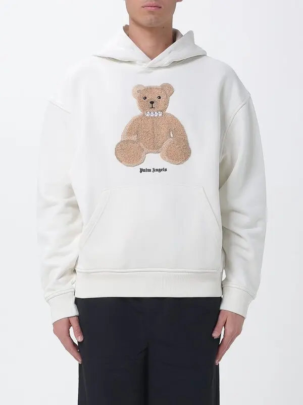 Palm Angels Teddy Bear Hoodie - Brown