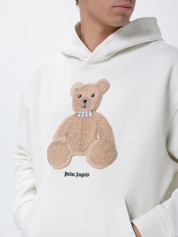 Palm Angels Teddy Bear Hoodie - Brown