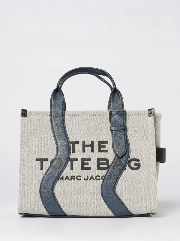 Marc Jacobs Canvas And Leather Tote Bag - Ivory
