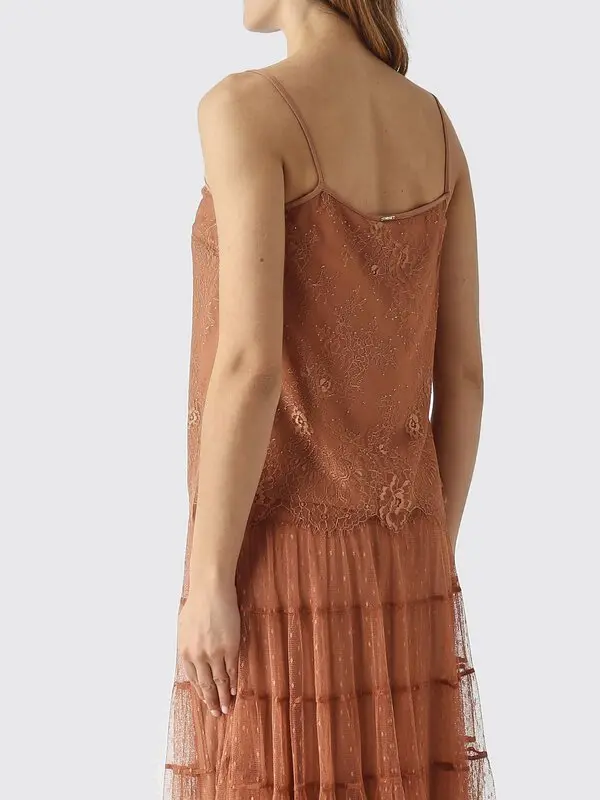 TWINSET Lace Camisole With V-neck And Strappy Design