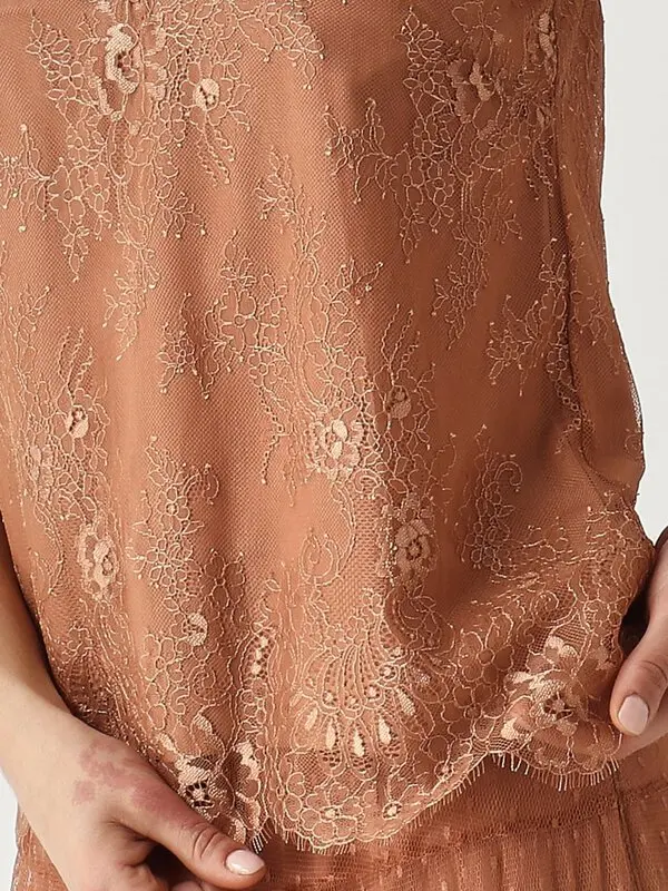TWINSET Lace Camisole With V-neck And Strappy Design