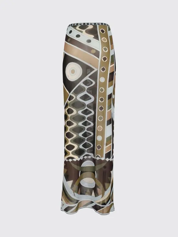 Emilio Pucci Printed Pencil Skirt - Green