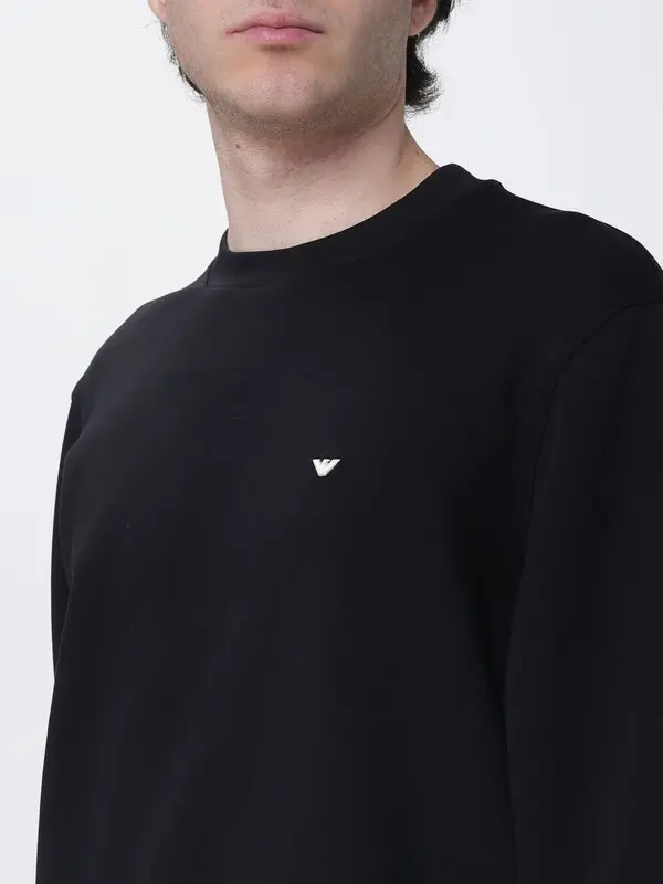 Emporio Armani Sweatshirt With Logo - Black