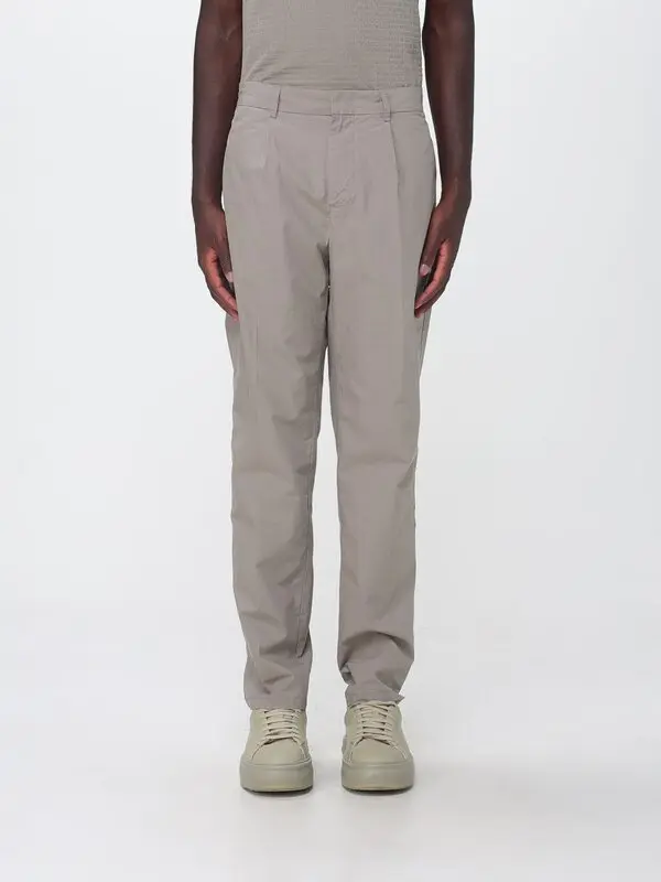 Emporio Armani Slim Fit Cotton Pants - Beige