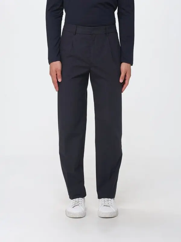 Emporio Armani Slim Fit Cotton Pants - Blue