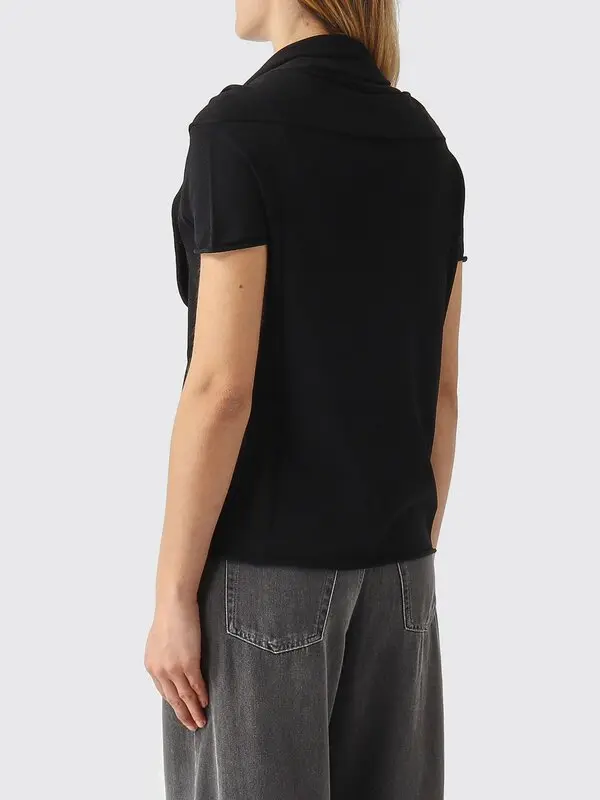 Liviana Conti Short Sleeve Cowl Neck Top