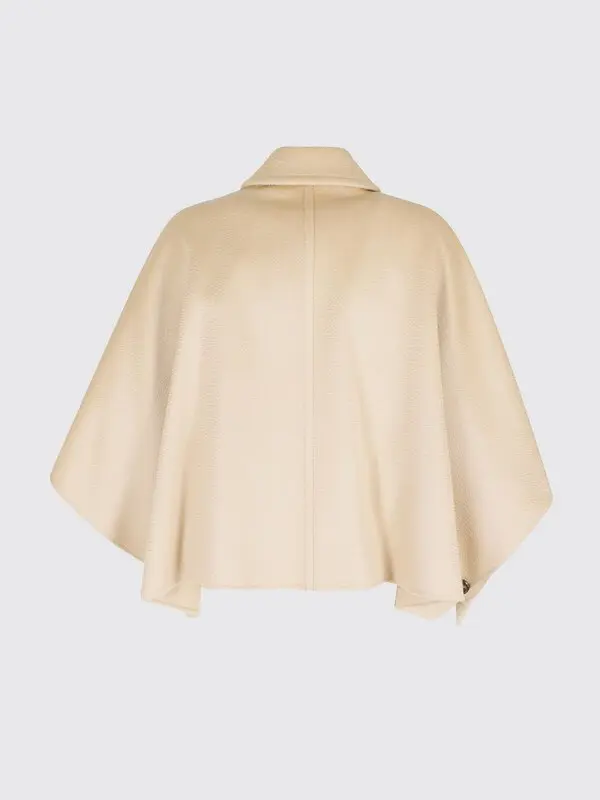 Max Mara Double Breasted Cape Coat - Beige