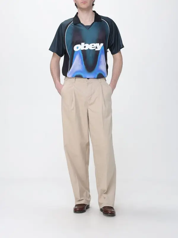 Obey Rayon Blend Wide Leg Trousers