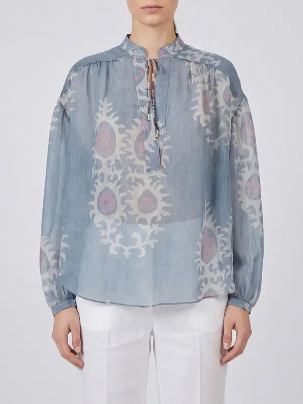 BAZAR DELUXE Printed Blouse - Blue
